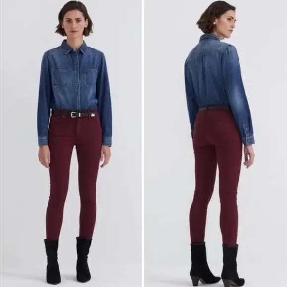 Ag Adriano Goldschmied | Jeans | Ag Adriano Goldschmied Burgundy The ...